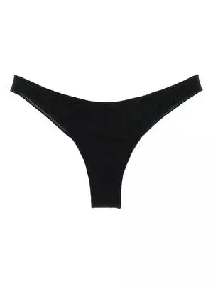 MC2 SAINT BARTH Naomi Lurex Bikini Bottoms - Black
