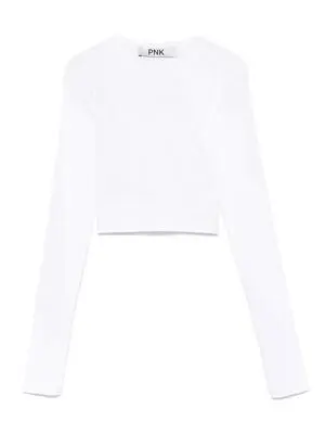 PNK Long-sleeved Cropped Top
