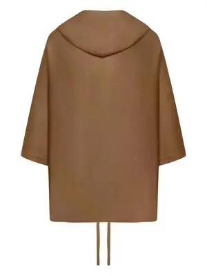 Max Mara Hooded Wool Cardigan-coat
