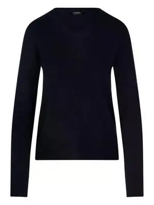 Blue V Neck Jumper