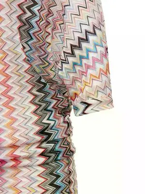 Missoni Zigzag-pattern Three-quarter-sleeve Top