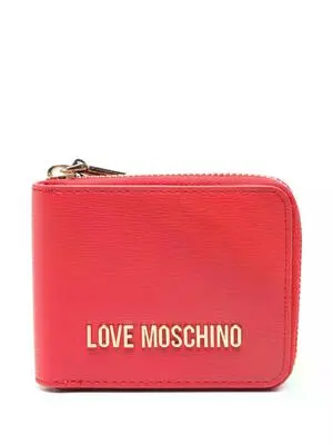 Moschino Logo-lettering Wallet - Red