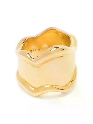 ESHVI Wave Brass Ring - Gold