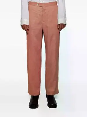 BODE Linen Trousers - Pink