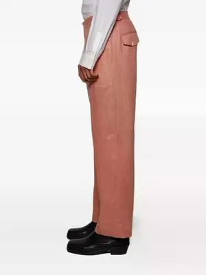 BODE Linen Trousers - Pink