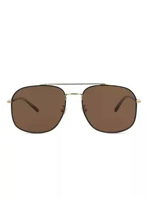 Gucci Pilot-frame Sunglasses - Brown