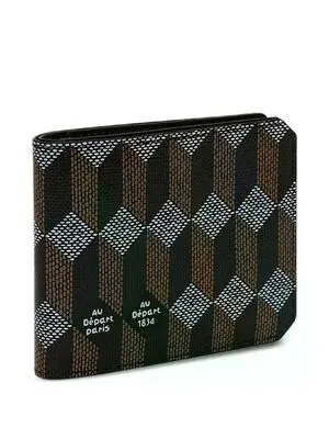 AU DEPART Geometric-pattern Wallet