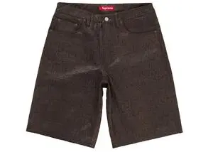 Supreme Baggy Leather Short - Brown