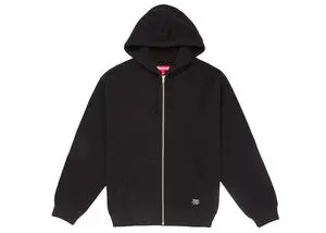 Supreme Hooded Zip Up Thermal - Black