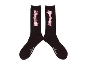 BAPE Logo Long Socks Burgundy
