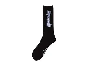 A BATHING APE Logo Long Socks - Black