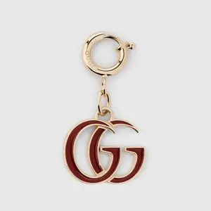 Gucci Double G Bag Charm - Bordeaux