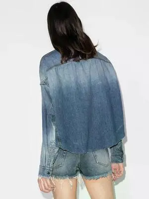 R13 Cropped Denim Shirt