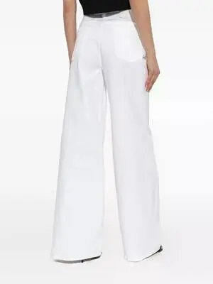 Dsquared2 High-waist Jeans With Logo Patch - White