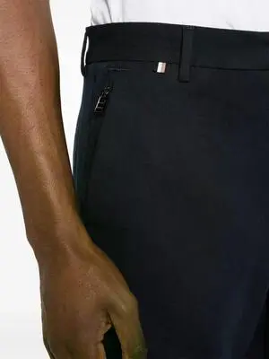 BOSS Tapered-leg Cotton-blend Trousers