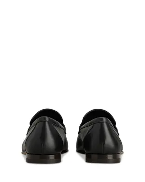 TOD'S Leather Penny Loafers - Black