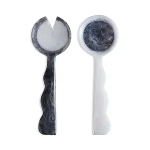 Jonathan Adler Como Ripple Salad Servers - No Color