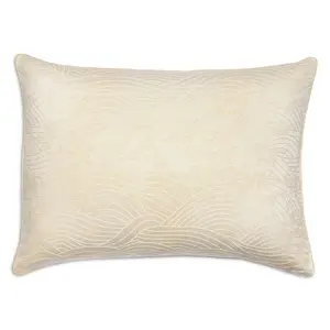 DEA LUXURY LINENS Dea Palm Beach Pelago Jacquard King Sham - Ivory