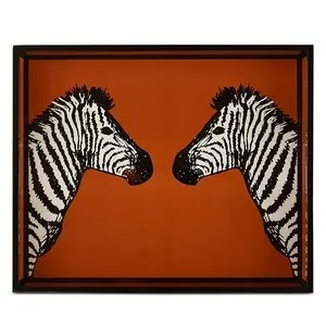 Jonathan Adler Zebra Lacquer Tray - No Color