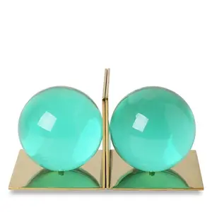 Jonathan Adler Globo Bookend Set Green