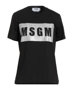 MSGM Logo-print T-shirt - Black