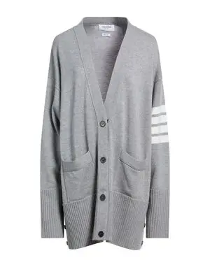 Thom Browne Merino Wool Cardigan - Grey