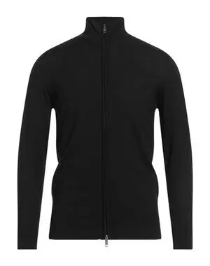 Iceberg Wool Zip Up Cardigan - Black