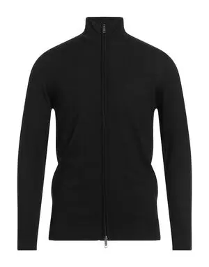 Iceberg Wool Zip Up Cardigan - Black
