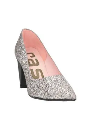 RAS Pumps In Coated Fabric With Geometric Heel
