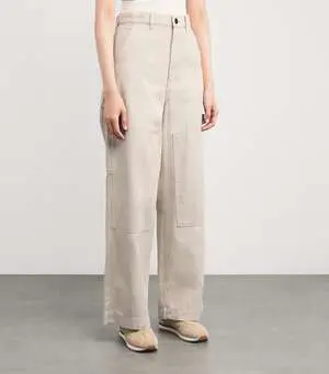 Max Mara Cotton Cargo Trousers