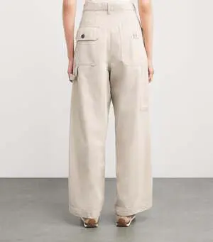 Max Mara Cotton Cargo Trousers