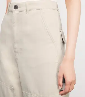 Max Mara Cotton Cargo Trousers
