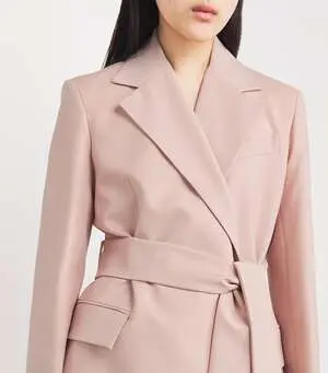 Max Mara Virgin Wool Belted Blazer