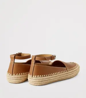 Ralph Lauren Calf Leather Barlowe Espadrilles