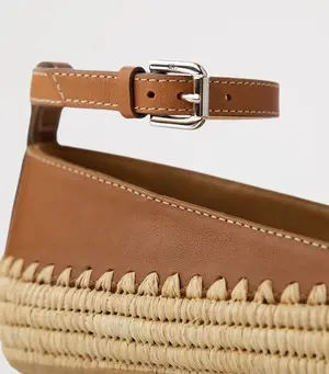 Ralph Lauren Calf Leather Barlowe Espadrilles