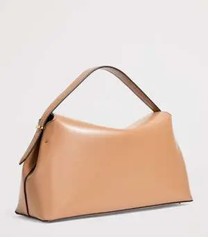 TOTEME Leather T-lock Top-handle Bag - Brown