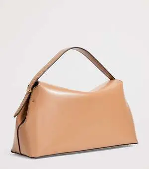 TOTEME Leather T-lock Top-handle Bag - Brown