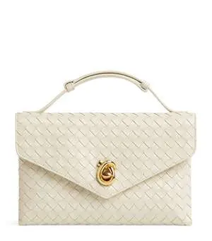 Bottega Veneta Leather Knot Lock Top-handle Bag - Neutral
