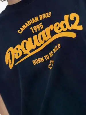 Dsquared2 Canadian Bros-print T-shirt