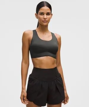 Lululemon Go Further Bra With Support Code Technology Graphite Grey