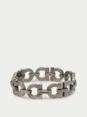 FERRAGAMO Gancini Chain Bracelet Silver