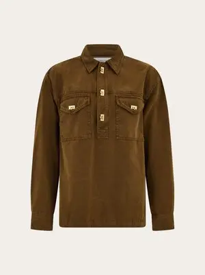 FERRAGAMO Workwear Shirt - Brown