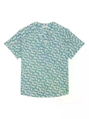 Marc O'polo Geometric-print Short-sleeve Top