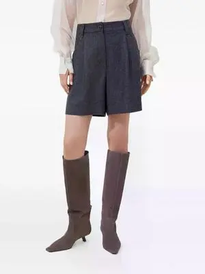 Brunello Cucinelli Virgin Wool Knee-length Shorts