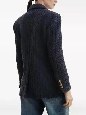Brunello Cucinelli Double-breasted Textured Blazer