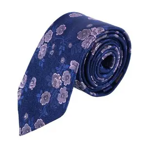 Trafalgar Florian Silk Novelty Necktie Blue And Pink