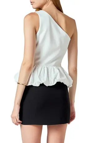 Endless Rose Asymmetric Bubble Hem Top