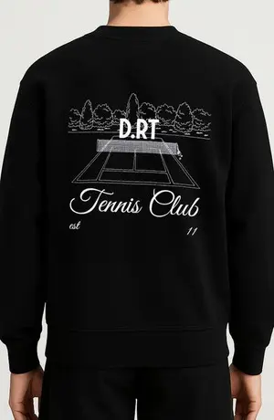 D.RT Cotton Crewneck Sweatshirt