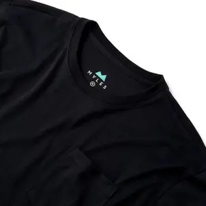 MYLES APPAREL Everyday Tee With Pocket - Black