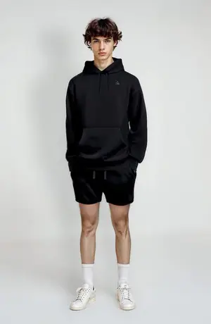D.RT Classic Heavyweight Cotton Hoodie - Black